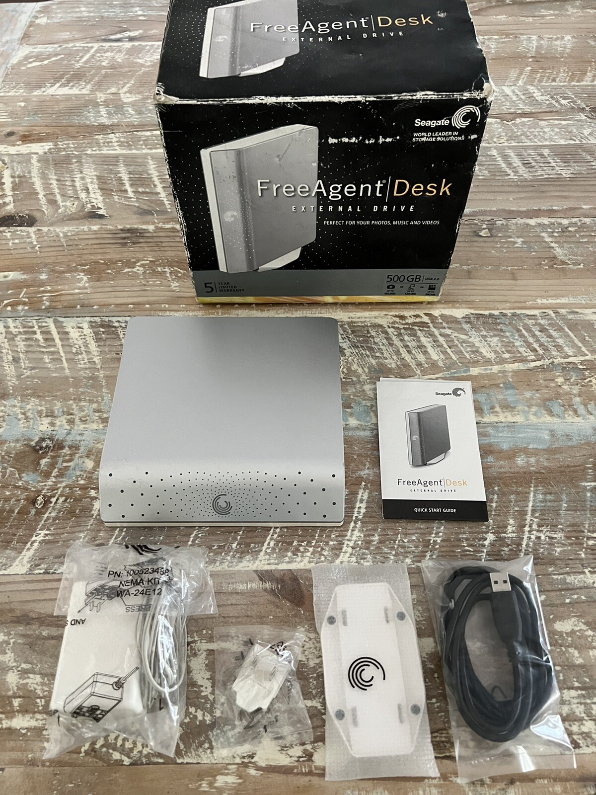 NEW Seagate FreeAgent Desk 500 GB External Hard Drive Open Box | eBay