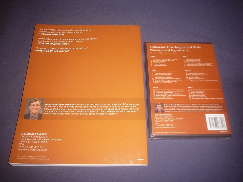 Great Courses DVDs : PRECALCULUS and TRIGONOMETRY brand new | eBay