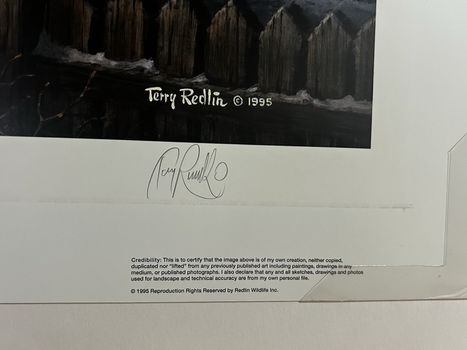 Terry Redlin Signed by the Artist Limited Ed Paper Lithograph: Trimming ...