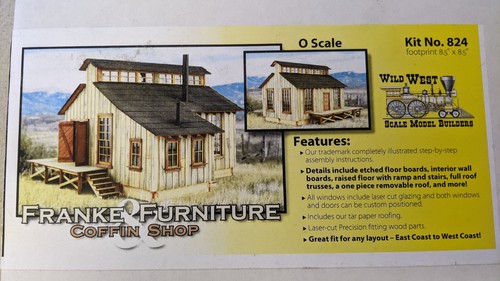 On3 On30 O scale Wild West Models Franke Furniture kit New in Open Box ...