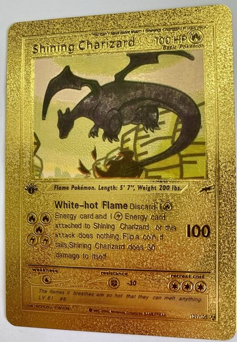 Shining Charizard 107/105 Gold 1st edition ULTRA rare pokemon card | eBay