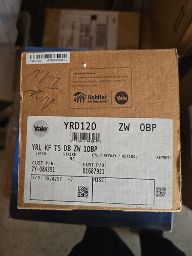 Yale YRD120-ZW-0BP Real Living Key Free Touchscreen Deadbolt Oil Rubbed ...