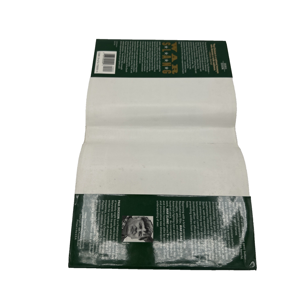 War Slang American Fighting Words Phrases Civil Gulf Wars Paul Dickson ...