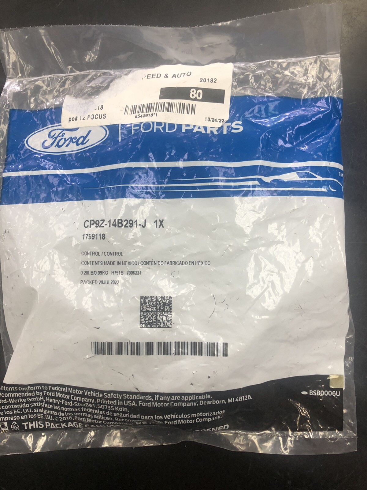 Ford OEM Power Window Control Module CP9Z14B291J Image 5 for sale ...