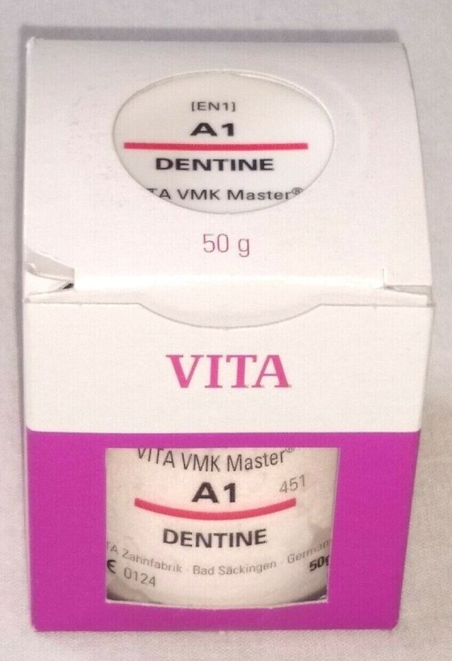 Vita Vmk Master Shades for Ceramics 50 Gm. Dentine A1 Dentistry Free ...