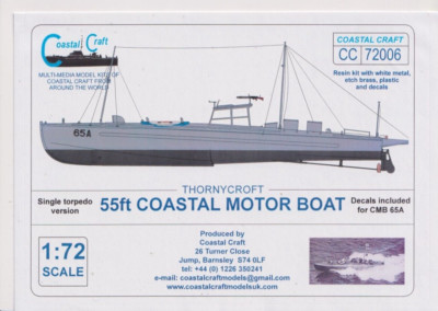 COASTAL CRAFT MODELS CC72006 THORNYCROFT CMB 65 COMPLETE RESIN/ETCH ...