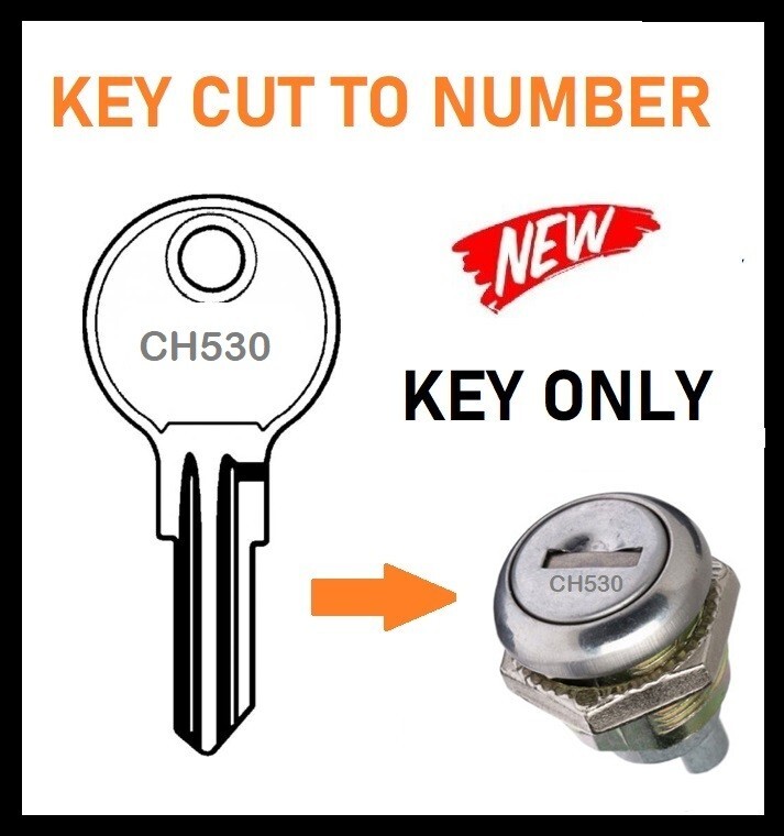 CH530 Key Fits Tool Box, Paddle, Whale Tail Lock, Caravan storage ...