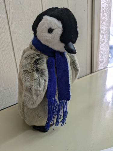 Full Size! Hen House Ditz Design Emperor Penguin Plush w/scarf Stuffed ...