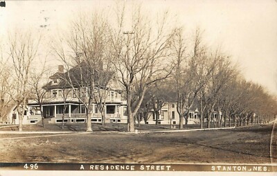 Stanton, Neb. Real Photo PC u. 1913, View of Nice Homes, #496 | eBay