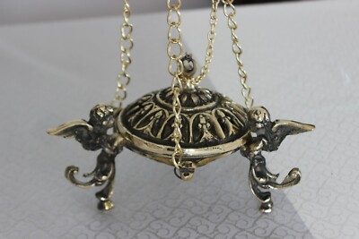 Golden Censer, orthodox censer, incense censer,Angel Figure, Censer ...
