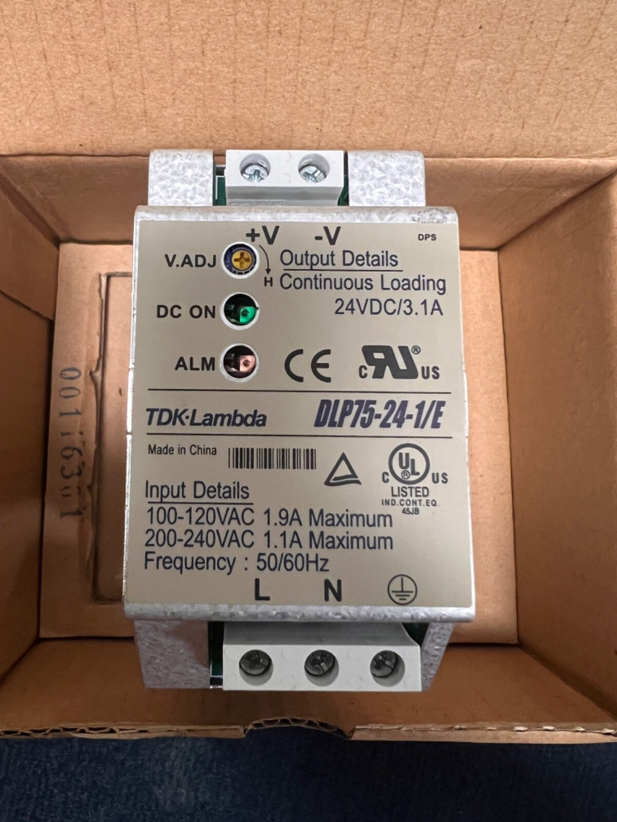 DLP75-24-1 TDK-LAMBDA Rail Power Supply 24VDC 3.1A | eBay