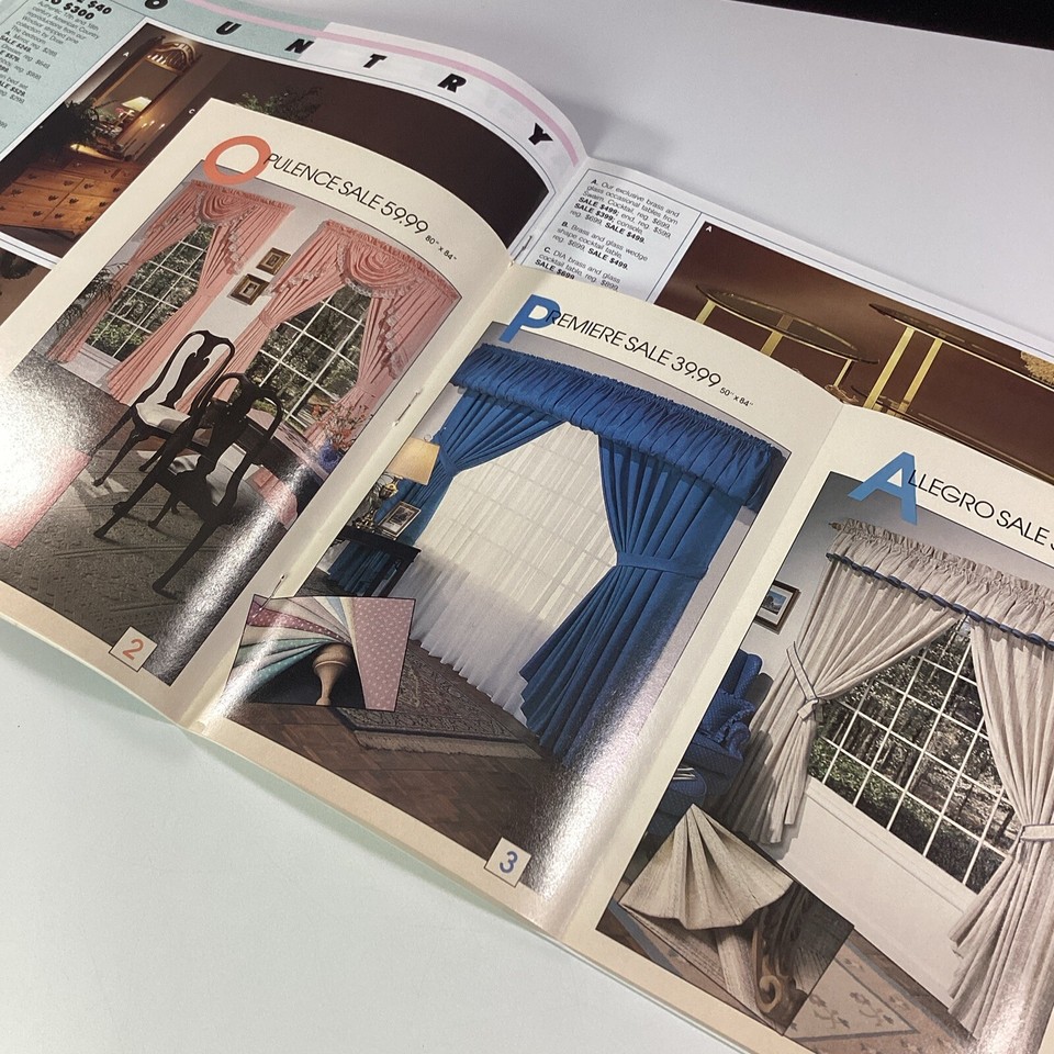 Florida Catalog Miami Burdines 1988 Christmas Home Beachcore Rattan | eBay