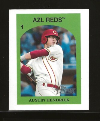 AUSTIN HENDRICK 2021 Topps Heritage Minor 1972 Venezuelan Stamp AZL ...