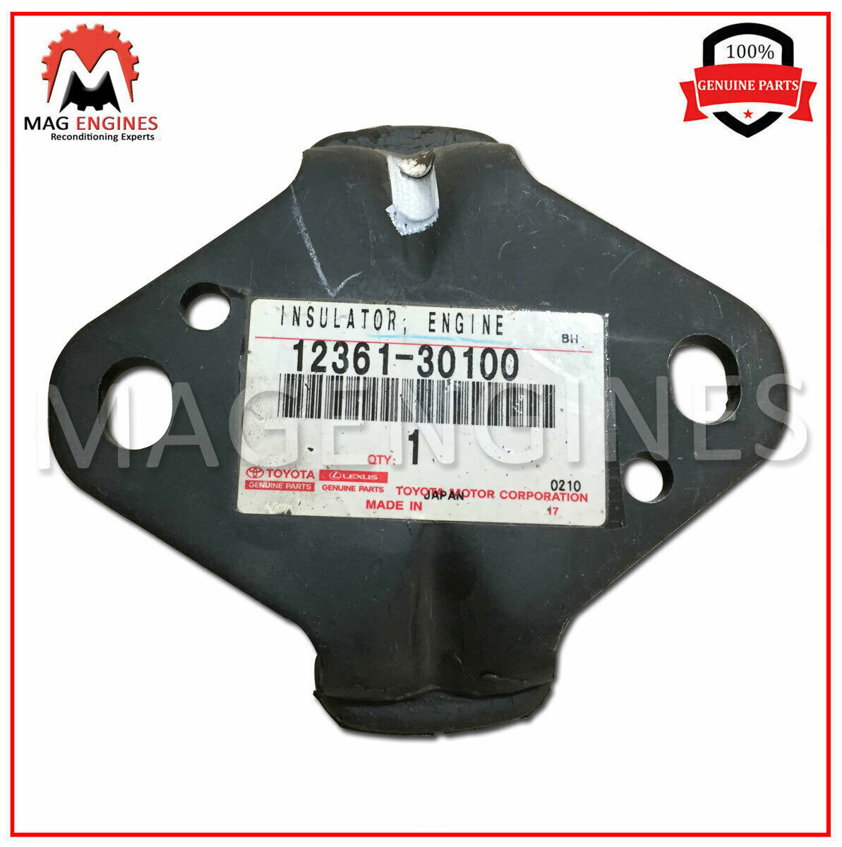 12361-30100 GENUINE OEM INSULATOR, ENGINE MOUNTING, FRONT 1236130100 | eBay