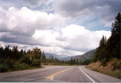 Vintage 1990s Found Photo - Lonely Highway Through Green Mountains And ...