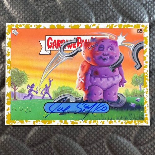 GARBAGE PAIL KIDS AT PLAY 2024 JOE SIMKO GOLD AUTOGRAPH AUTO CARD #65 ...