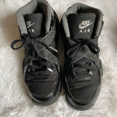 Nike Air Raid Sneakers Basketball Athletic Shoes Black Boys Size 6.5 | eBay