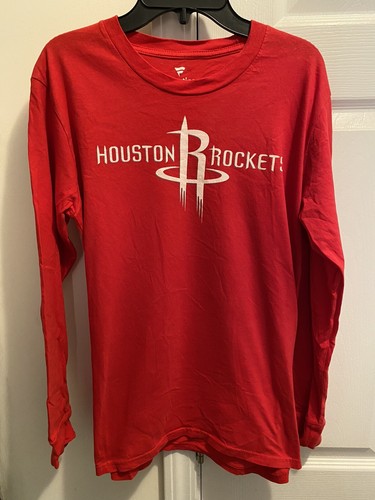 Houston Rockets Fanatics Red Long-Sleeve NBA Shirt. Youth Size (Large ...