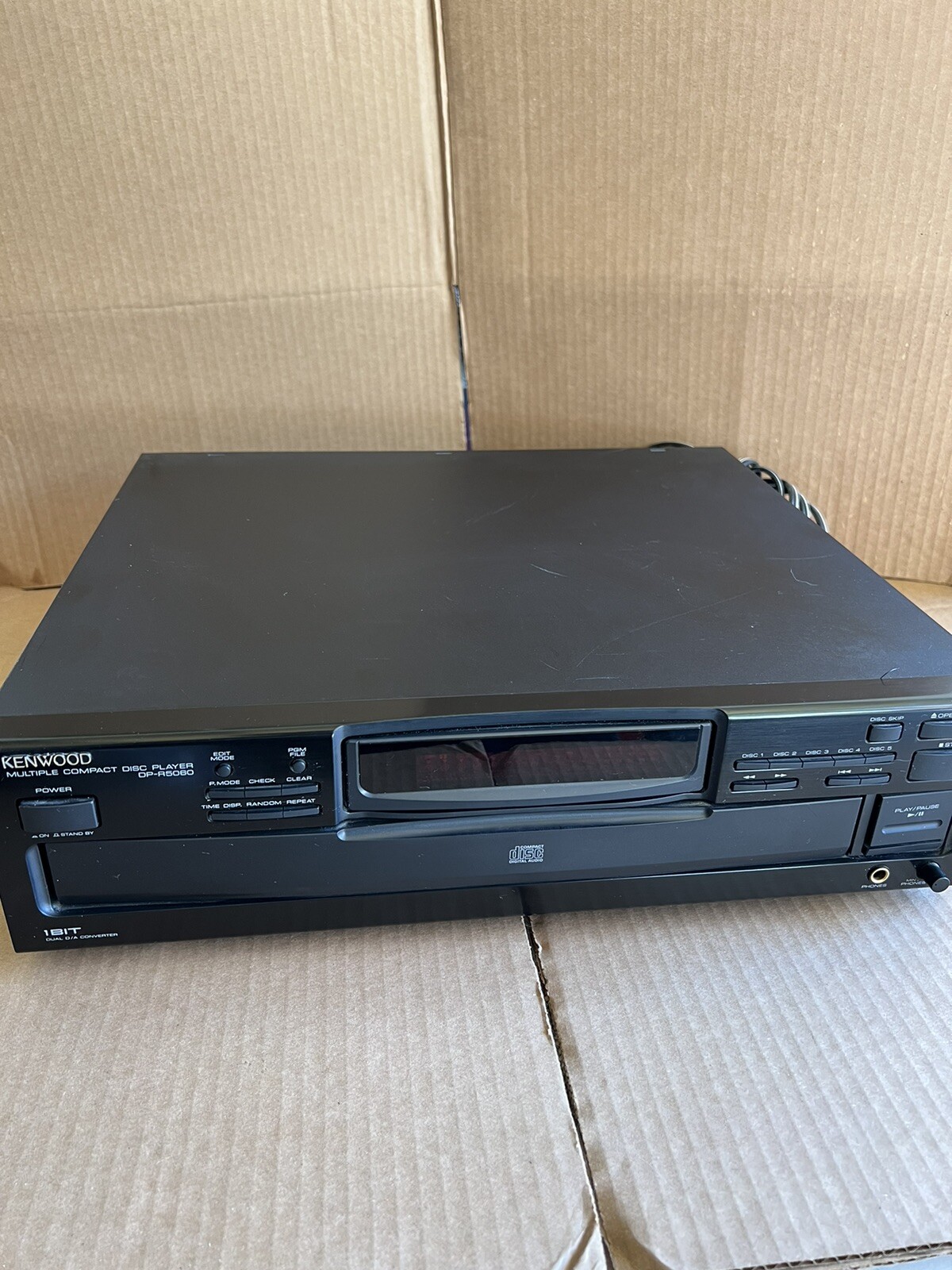 Vintage Working Kenwood Dp-r5060 5 Disc CD Player / Changer 1994 No ...