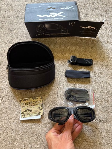 Wiley X WX Z87-2 SG-1 Sunglasses Military Goggles - Grey Lens | eBay