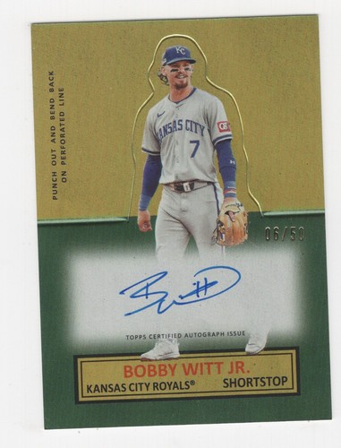 2025 TOPPS ARCHIVES '64 STAND-UPS GOLD 6/50 AUTOGRAPH BOBBY WITT JR ...