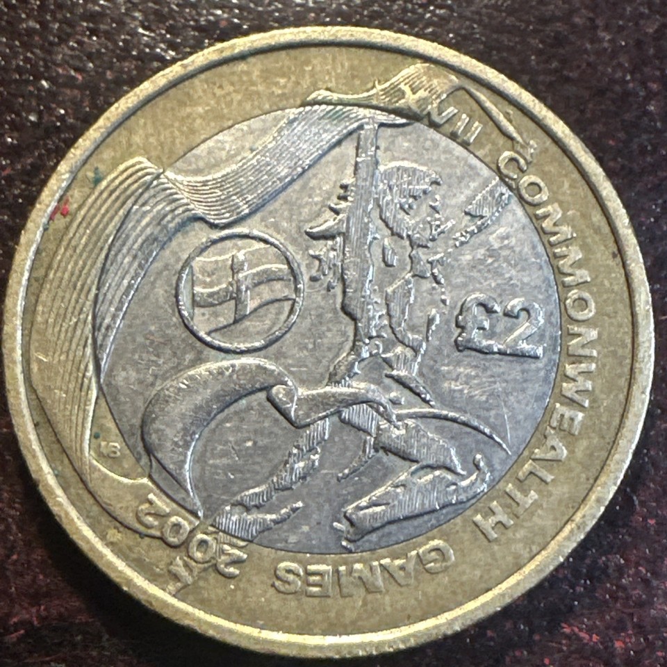 2002 Commonwealth Games Northern Ireland £2 Coin - Circulated Condition ...