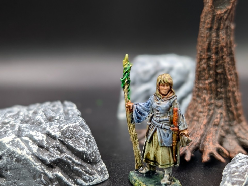 Well painted spell caster/druid/monk female dnd fantasy miniature | eBay