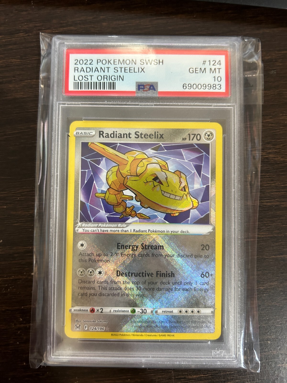 Radiant Steelix 2022 Sword & Shield: Lost Origin #124/196 Holo Price ...