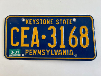 2001 Pennsylvania License Plate All Original Keystone State Slogan | eBay