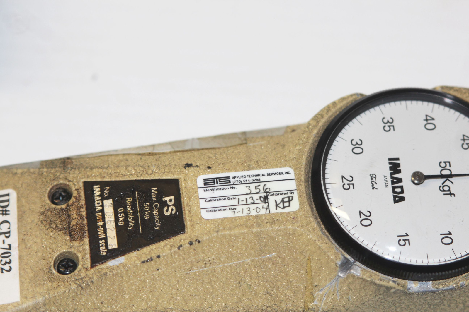 Imada FB-50 kg PS 50k x .5kg Precision Push Pull Mechanical Force Gauge ...