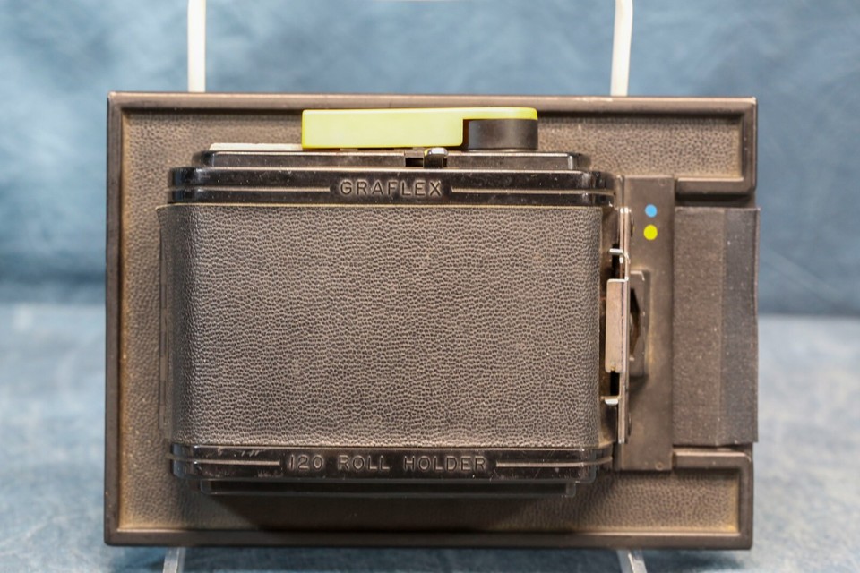Graflex Crown Speed Graphic 4X5 RH10-20 120 roll film back Yellow ...