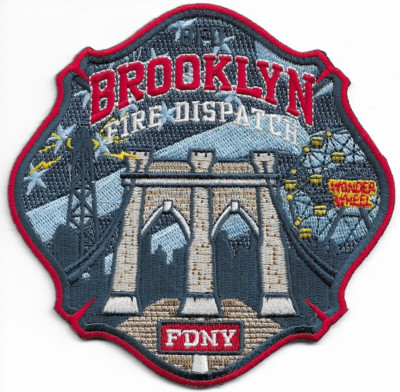 New York City BROOKLYN Fire Dispatch (4.25" X 4.25" size) fire patch | eBay