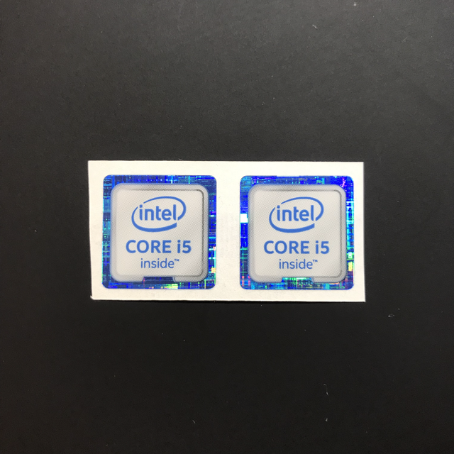 2x Original intel i5 Decal Sticker Label for laptop or PC | eBay