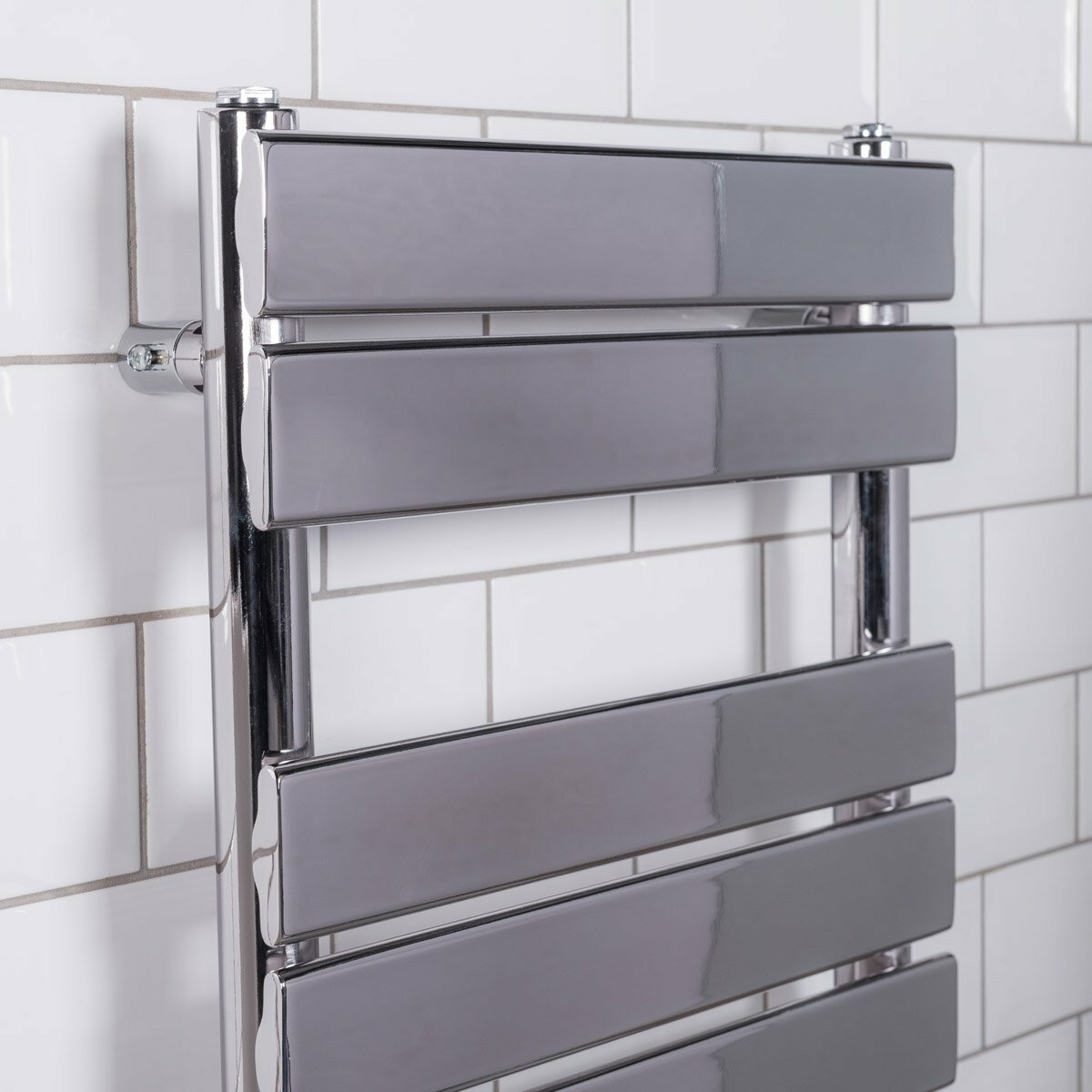 Designer Bathroom Flat Panel Heated Towel Rail Radiator Rad 800 x 450mm ...