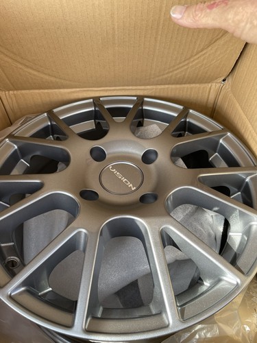 "15"" Vision Wheel 18 Hellion 4x4.5 Set of 4 6.5"" Rim Width 35 Offset ...