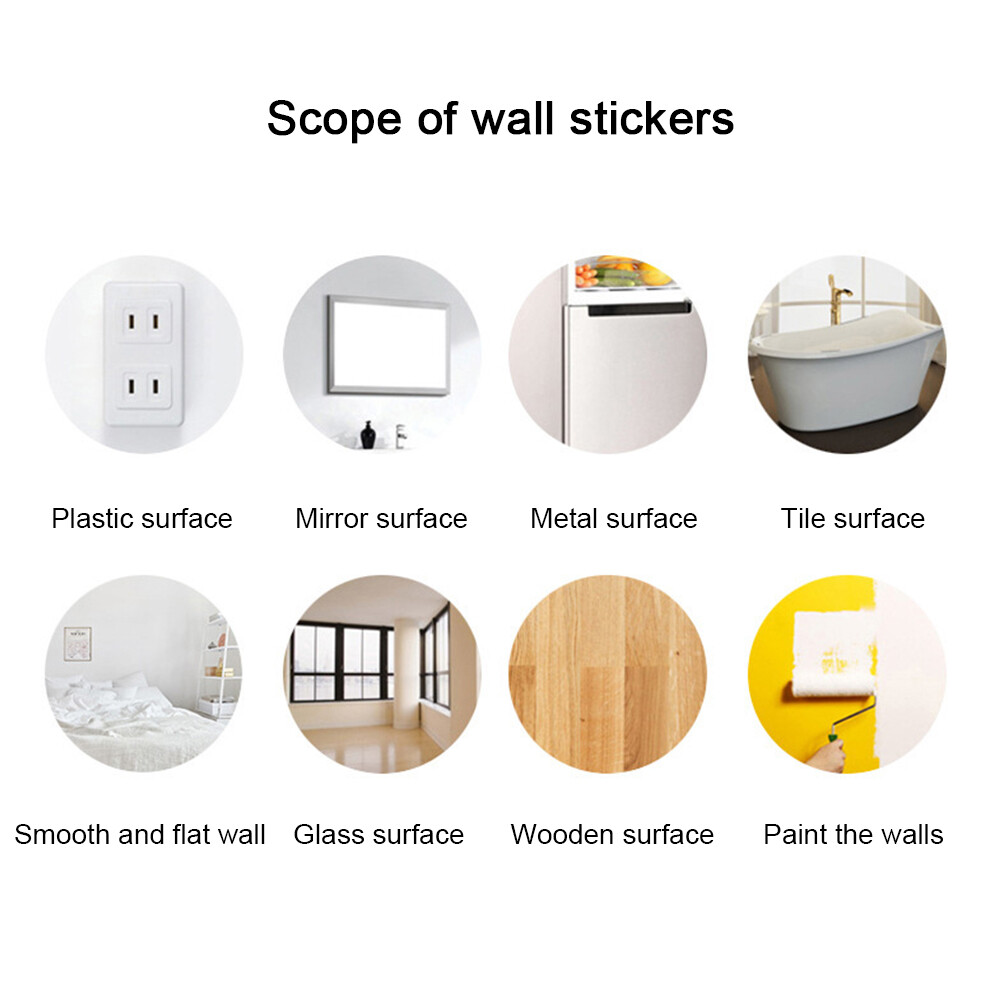 3D Glow The Dark Wall Sticker Night Luminous Star And Moon Combination ...