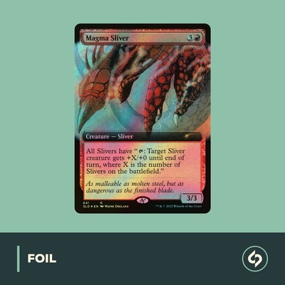 MTG | Magma Sliver | SECRET LAIR | FOIL | EXTENDED ART | NM | EN ...