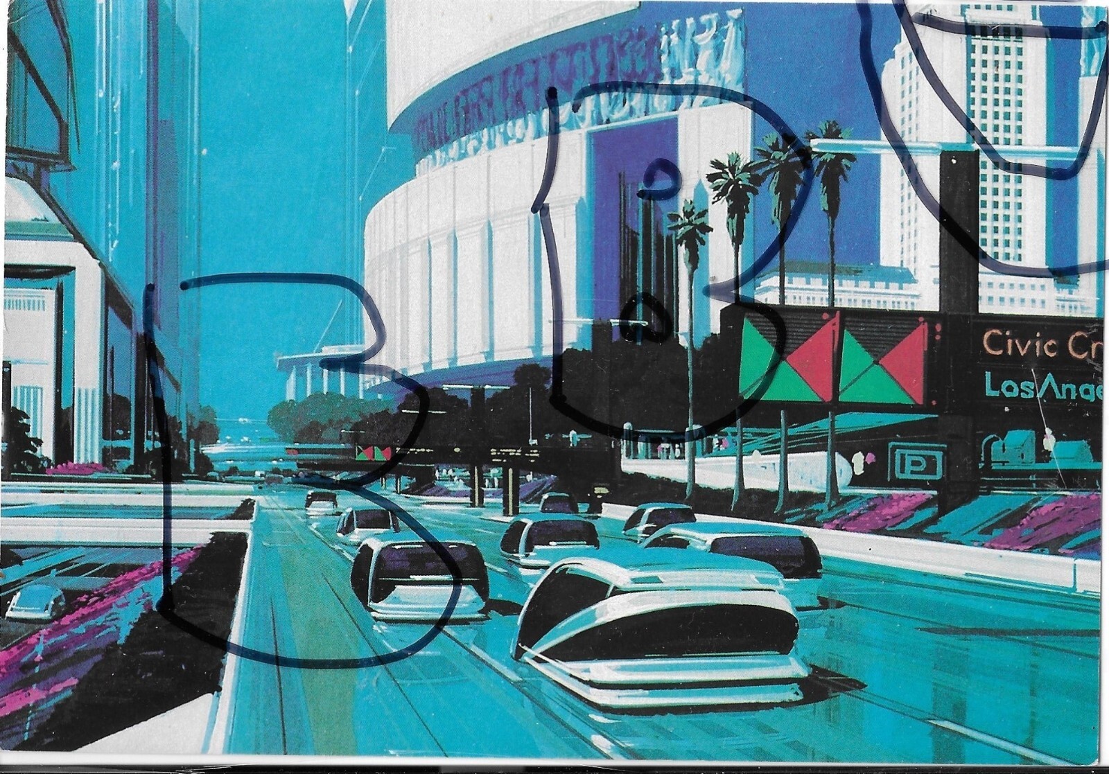 1991 Oblagon Calendar Syd Mead Sale Postcard from 1993 | eBay