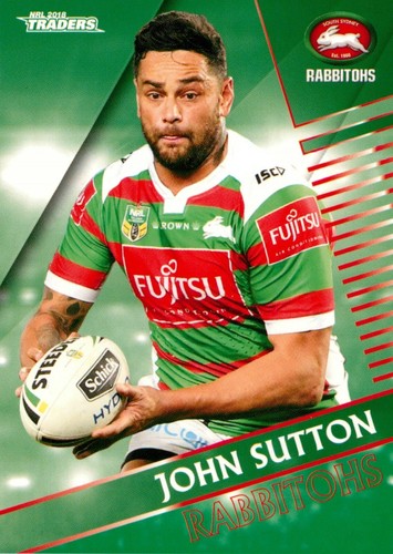 2018 SOUTH SYDNEY RABBITOHS NRL Card JOHN SUTTON Traders | eBay Australia