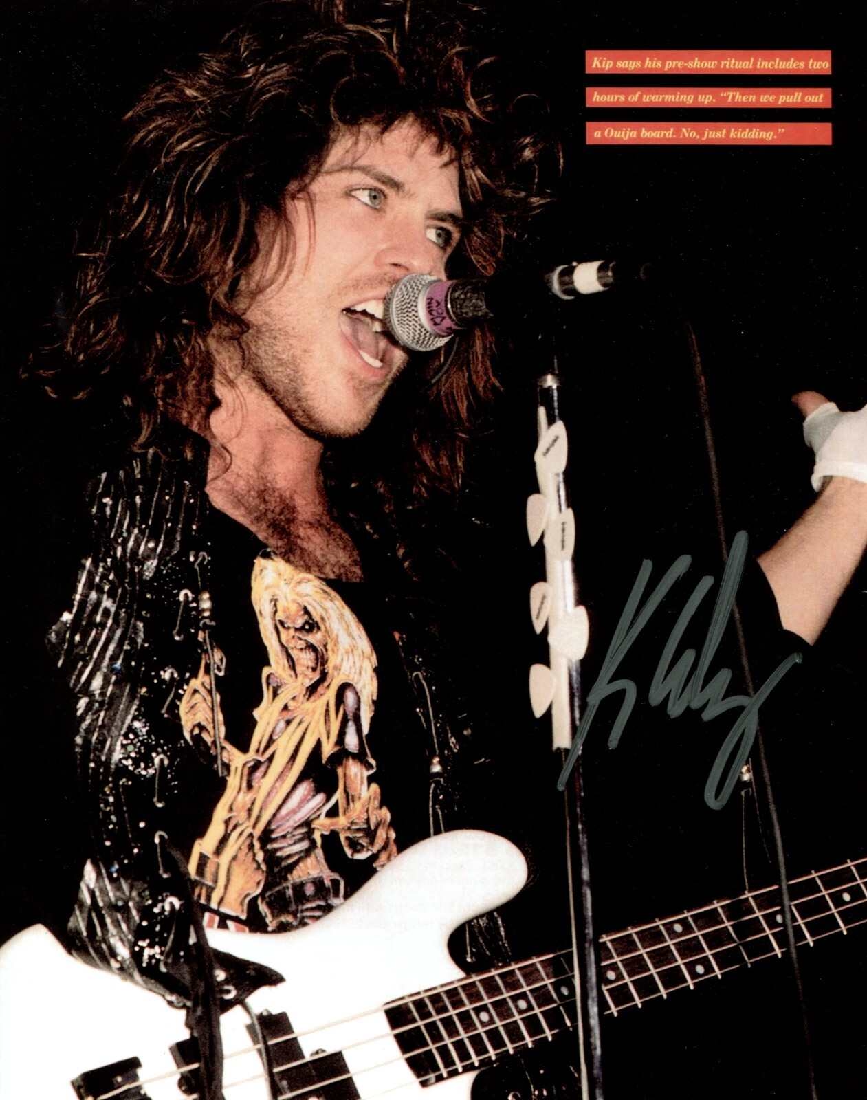 KIP WINGER Signed 8x10 Photo Authentic AUTOGRAPH Singer ~WINGER~ | eBay