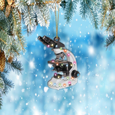 Medical Microscope Ornament, Science Christmas Ornament, Chemistry ...