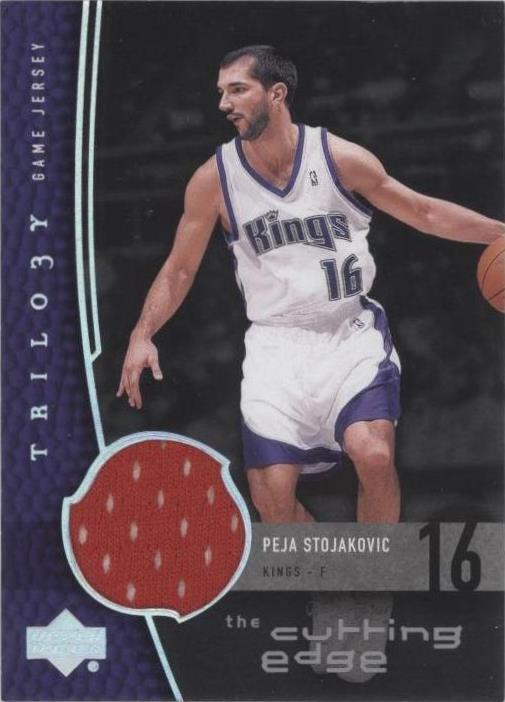 2004-05 Upper Deck Trilogy - The Cutting Edge Peja Stojakovic #CE-PS ...