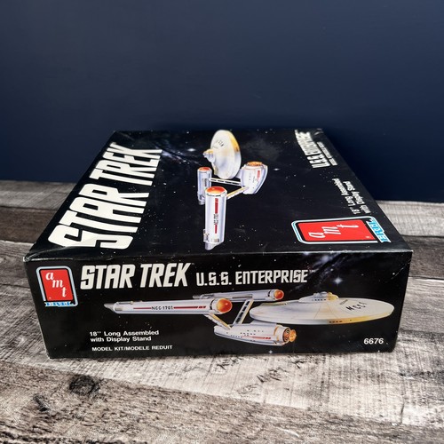 Vintage Star Trek USS Enterprise Space Ship Model Kit #6676 AMT/ERTL ...