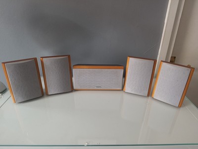 Pioneer S-DV55ST-Q Surround Sound 5 Speaker System 40W Light Wood ...