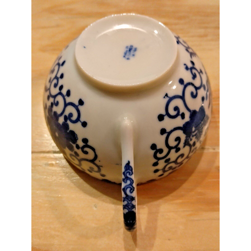 Vintage Japan Ware Tea Cup Saucer White Blue Phoenix Bird Floral ...