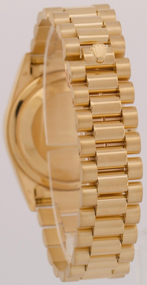Rolex Day-Date President FACTORY CHAMPAGNE DIAMOND 36mm 18K Yellow Gold ...