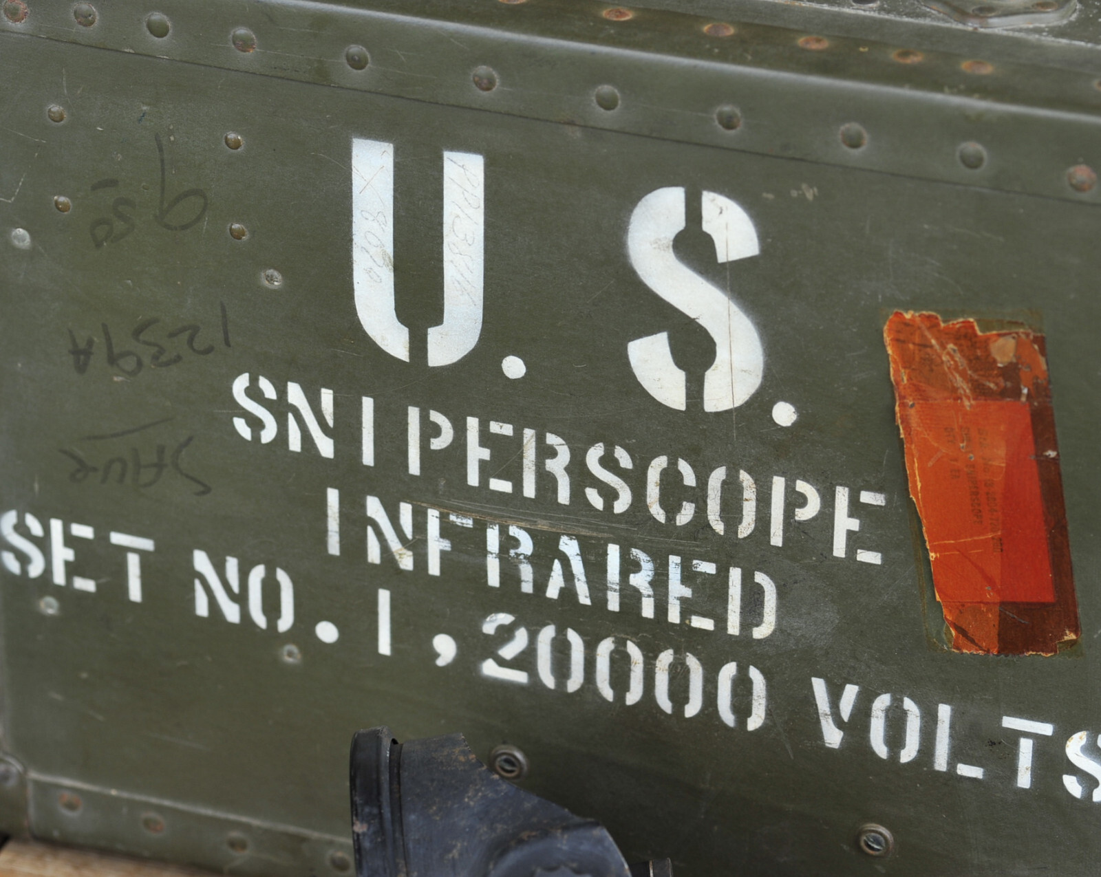 Vintage US Army 1951 Infrared Sniper Scope M1 Carbine 20,000 Volt ...