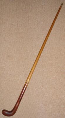 Antique Walking Cane / Sunday Golf Stick - Marquetry Putter Coppice ...