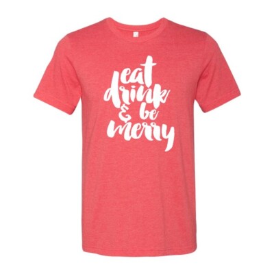 Dave Matthews Band DMB Red Eat Drink Be Merry Concert T-Shirt Tee ...