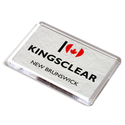 FRIDGE MAGNET - I Love Kingsclear, New Brunswick - Canada | eBay
